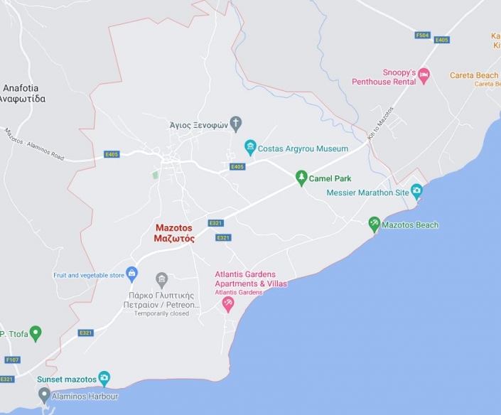 General Map – Μαζωτός/Mazotos